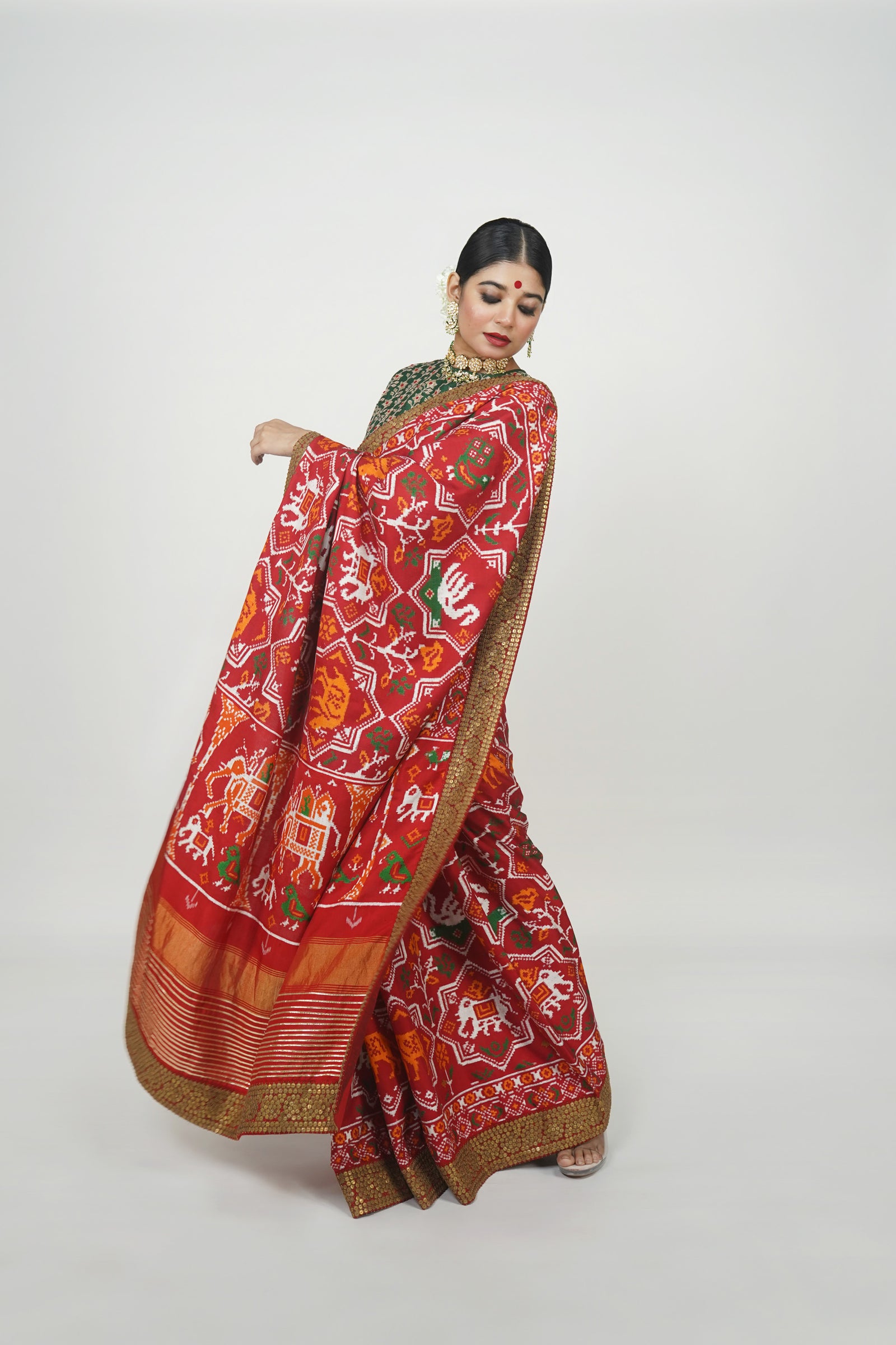 The Lakhjatan Patan Patola silk Saree | Indian Designer Sarees | Ayush ...