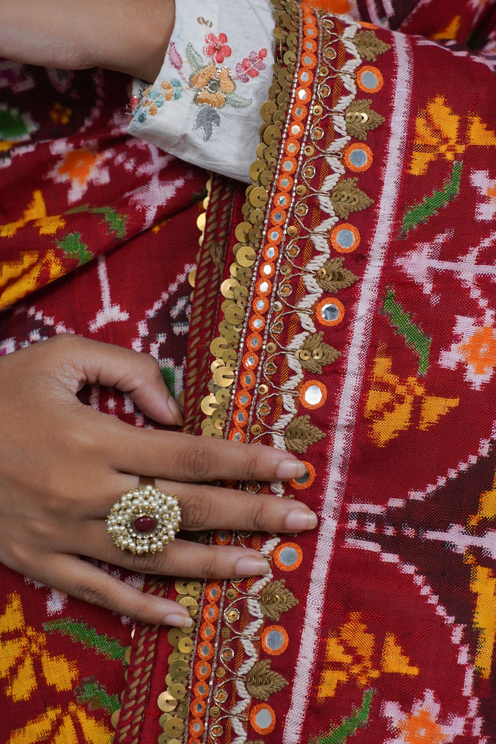 The Dhirye Patan Patola silk Saree | Indian Designer Sarees | Ayush ...