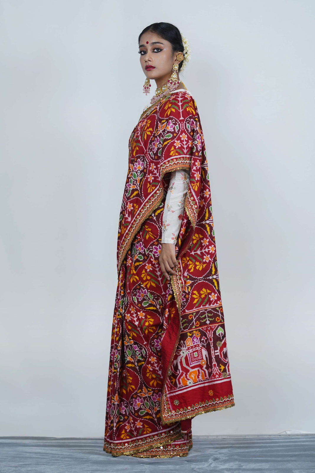 The Dhirye Patan Patola silk Saree | Indian Designer Sarees | Ayush ...