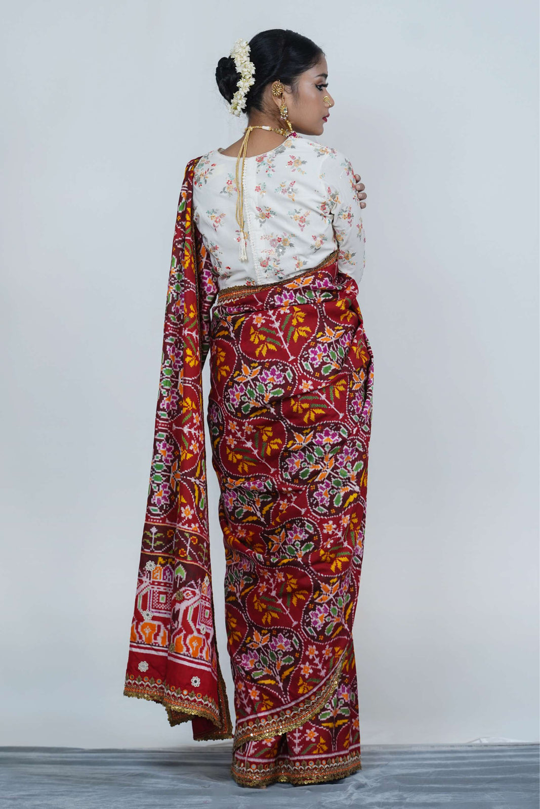 The Dhirye Patan Patola silk Saree | Indian Designer Sarees | Ayush ...