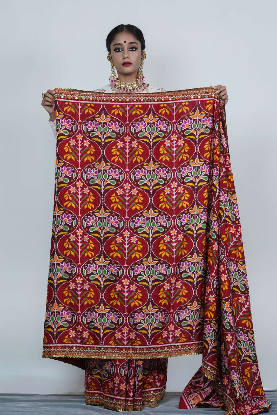 The Dhirye Patan Patola silk Saree | Indian Designer Sarees | Ayush ...