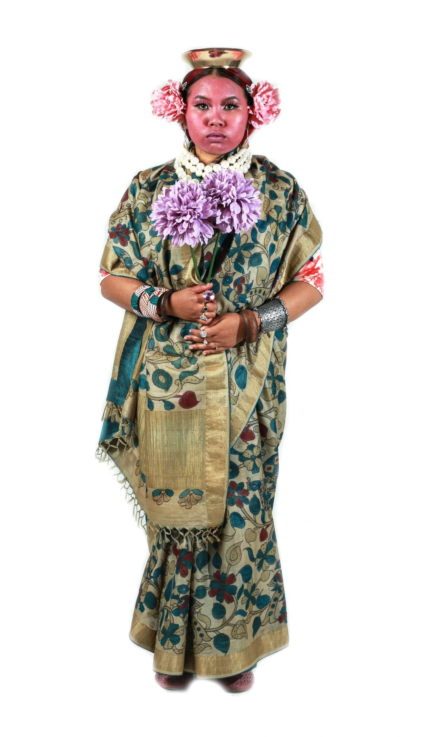 Umanga Jhar Kalamkari Saree | Designer Indian Sarees | Ayush Kejriwal ...